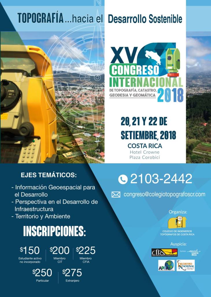 XV Congreso Internacional De Topografía, Catastro, Geodesia y Geomática ...
